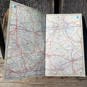 Europe Auto Atlas — Vintage Car Atlas — Vintage Car Map — Europe Car ...