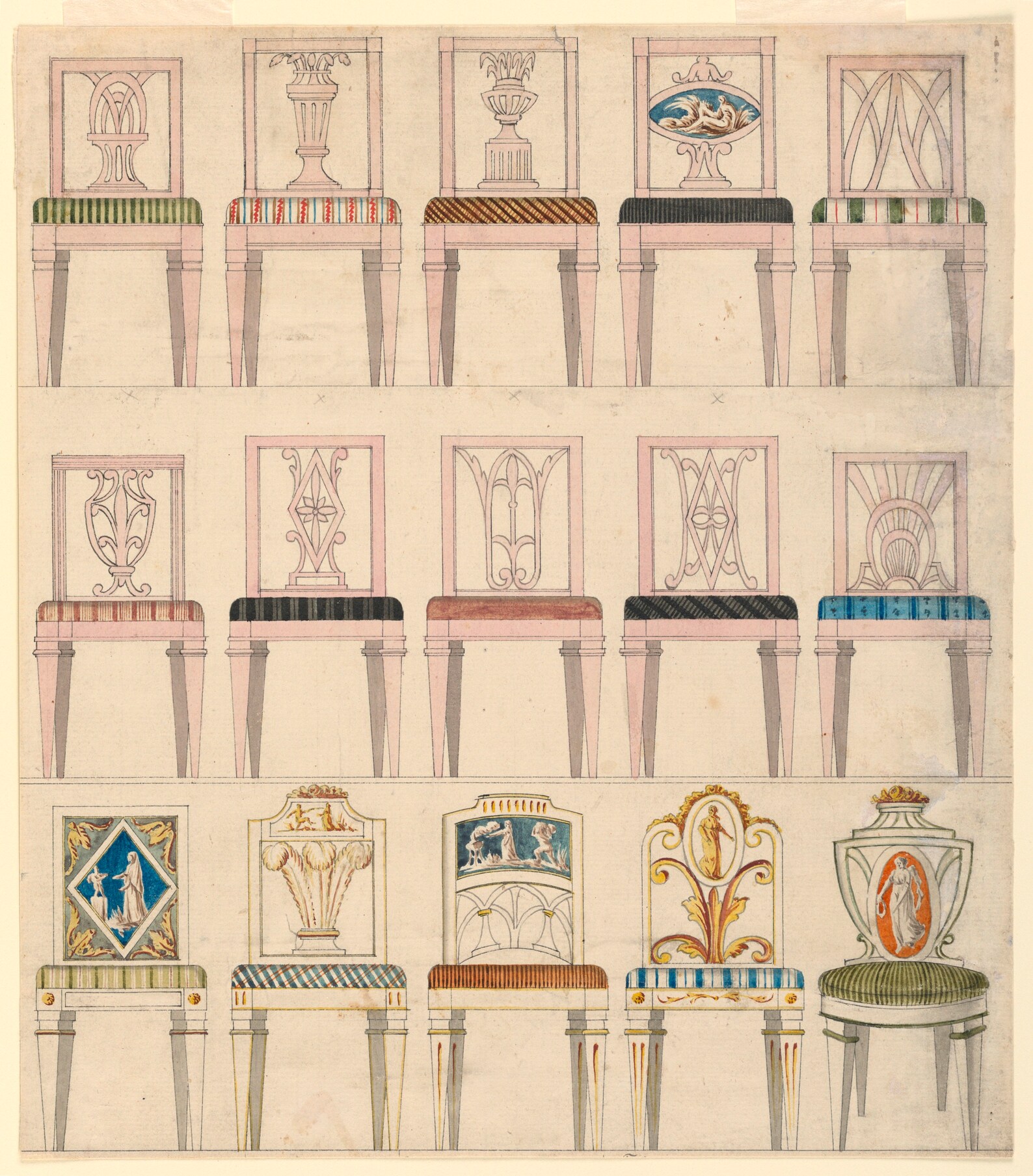 Antique Chair Drawing -- Antique Chair Illustrations -- Antique Chair ...