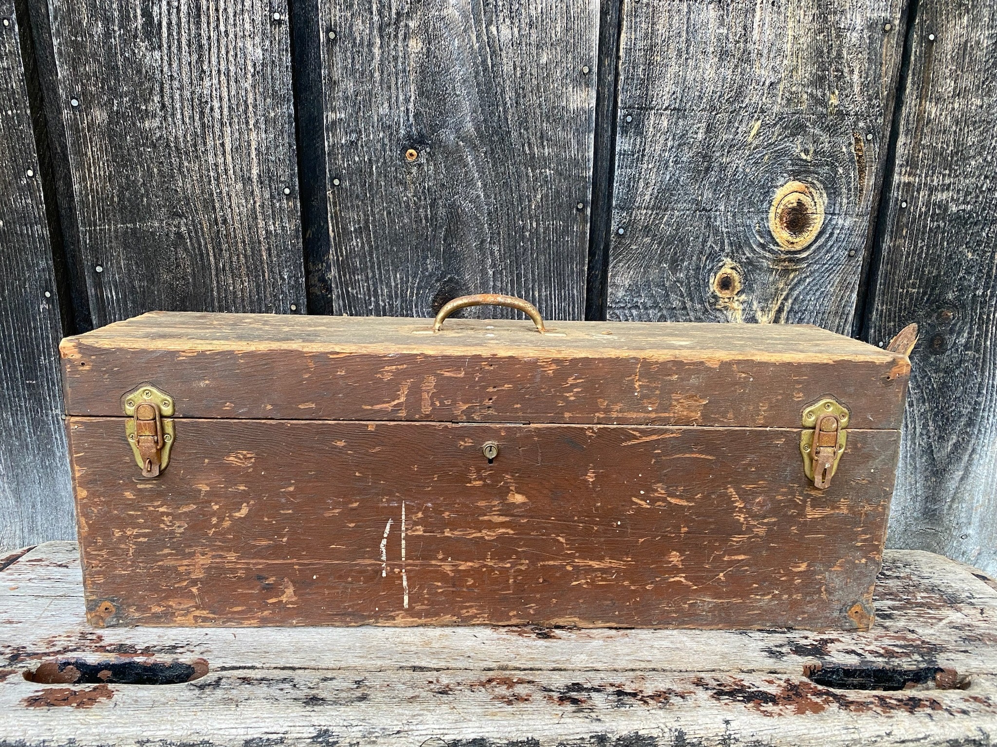 Vintage Tool Box Wood Tool Box Wooden Tool Box - Etsy