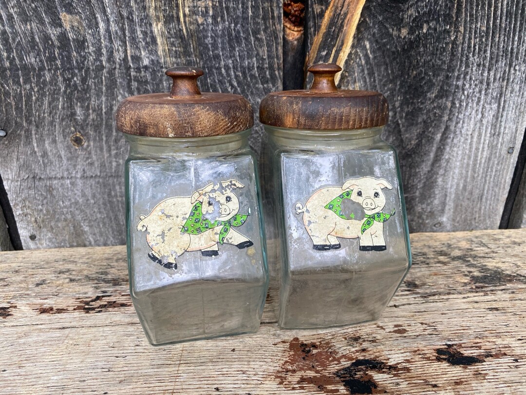 Vintage Farmhouse Jars Libbey of Canada Jars Pig Jars Vintage Jars ...