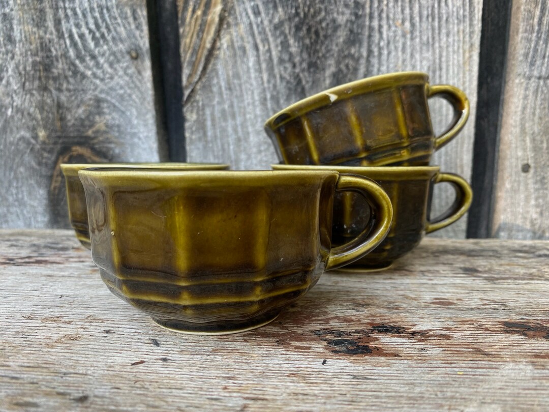 Vintage Mugs -- 1970s Mugs -- Set of 4 1970s Mugs -- 1970s Mug Set ...