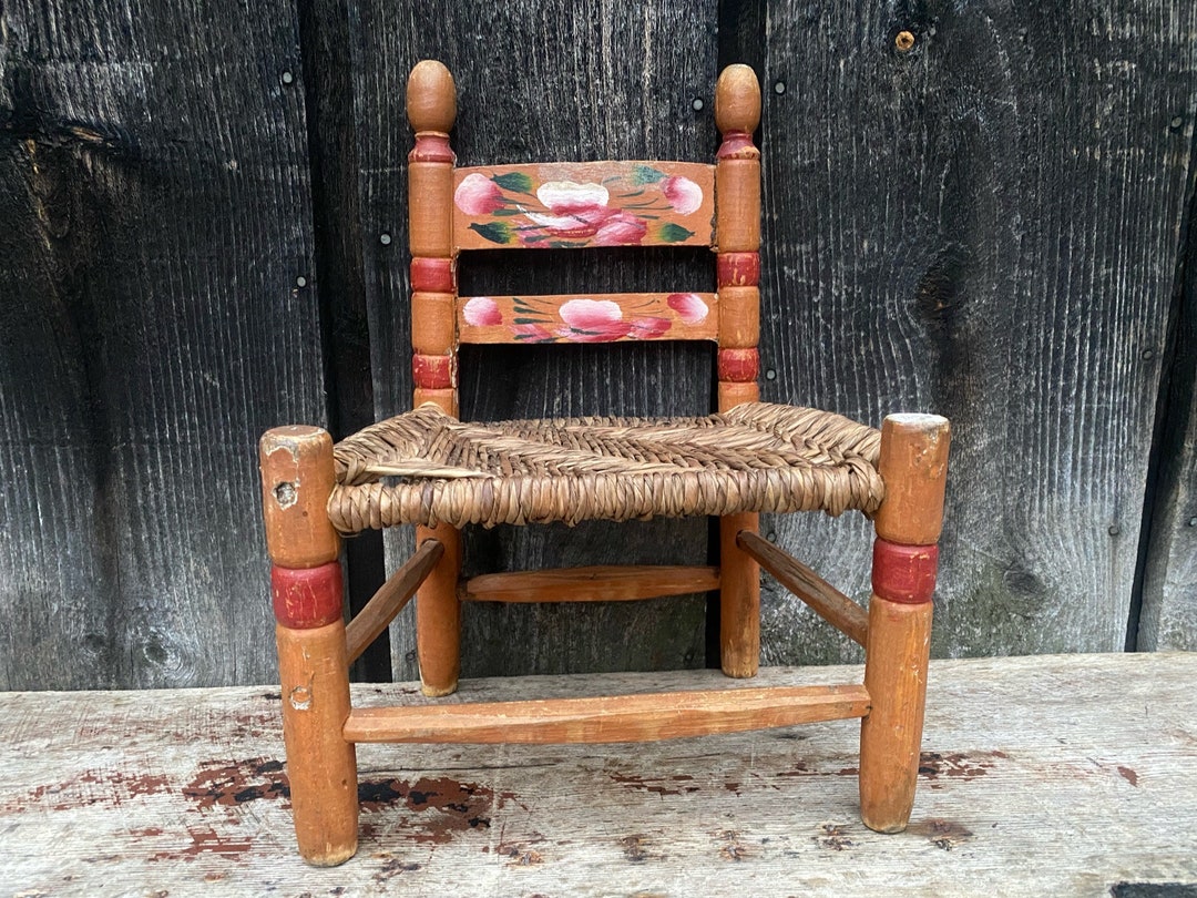 Small Chair Decorative Small Chair Vintage Small Chair Wooden Small ...