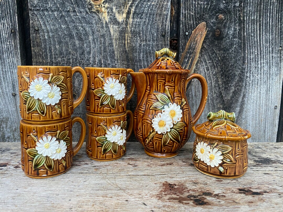 1970s Tea Set Vintage Tea Set Japanese Tea Set 70s Tea Set Tea Set ...