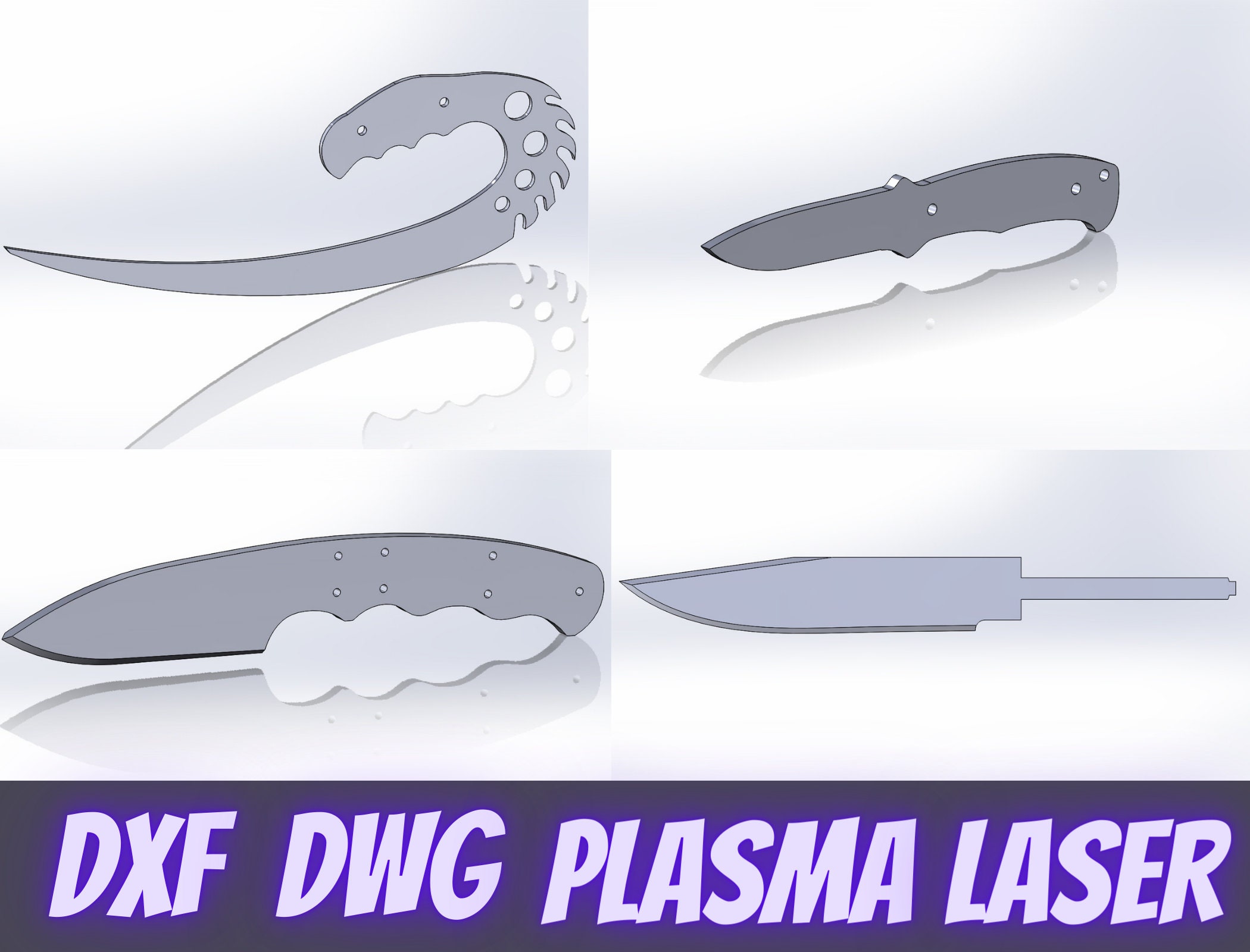 20 Knives Files for Plasma Cutting & Laser Cutting dxf | Etsy Australia