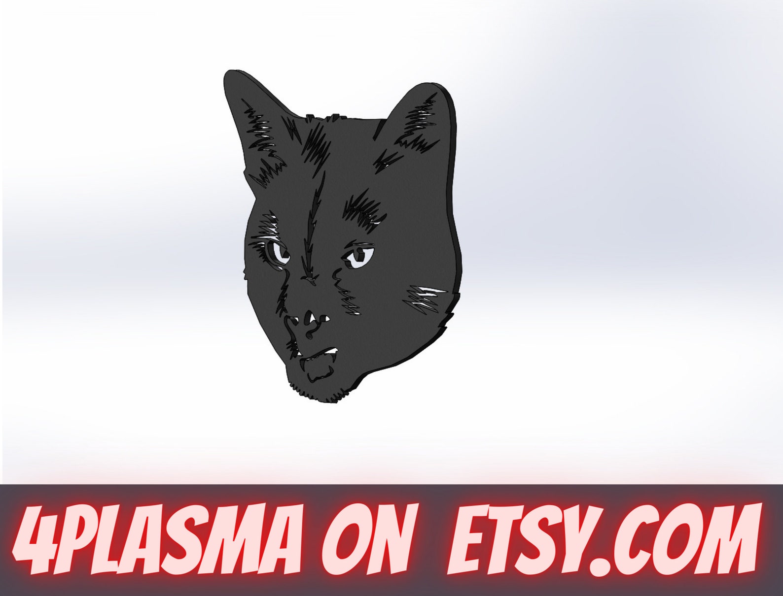 Cat Face Files for plasma cutting & laser cutting dxf dwg | Etsy