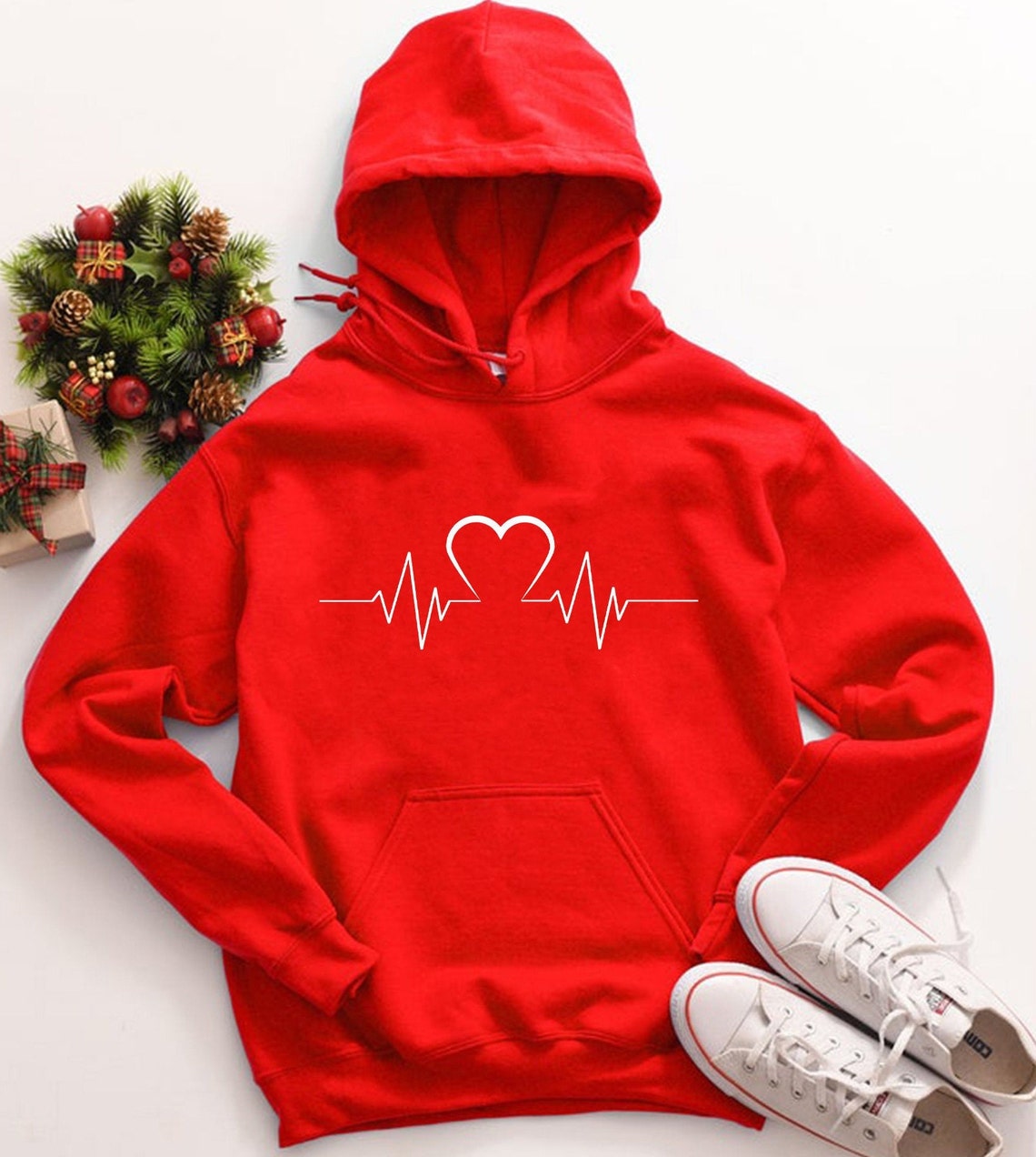Heart Beat Hoodies Valentine Day Hoodies Couple Love Etsy