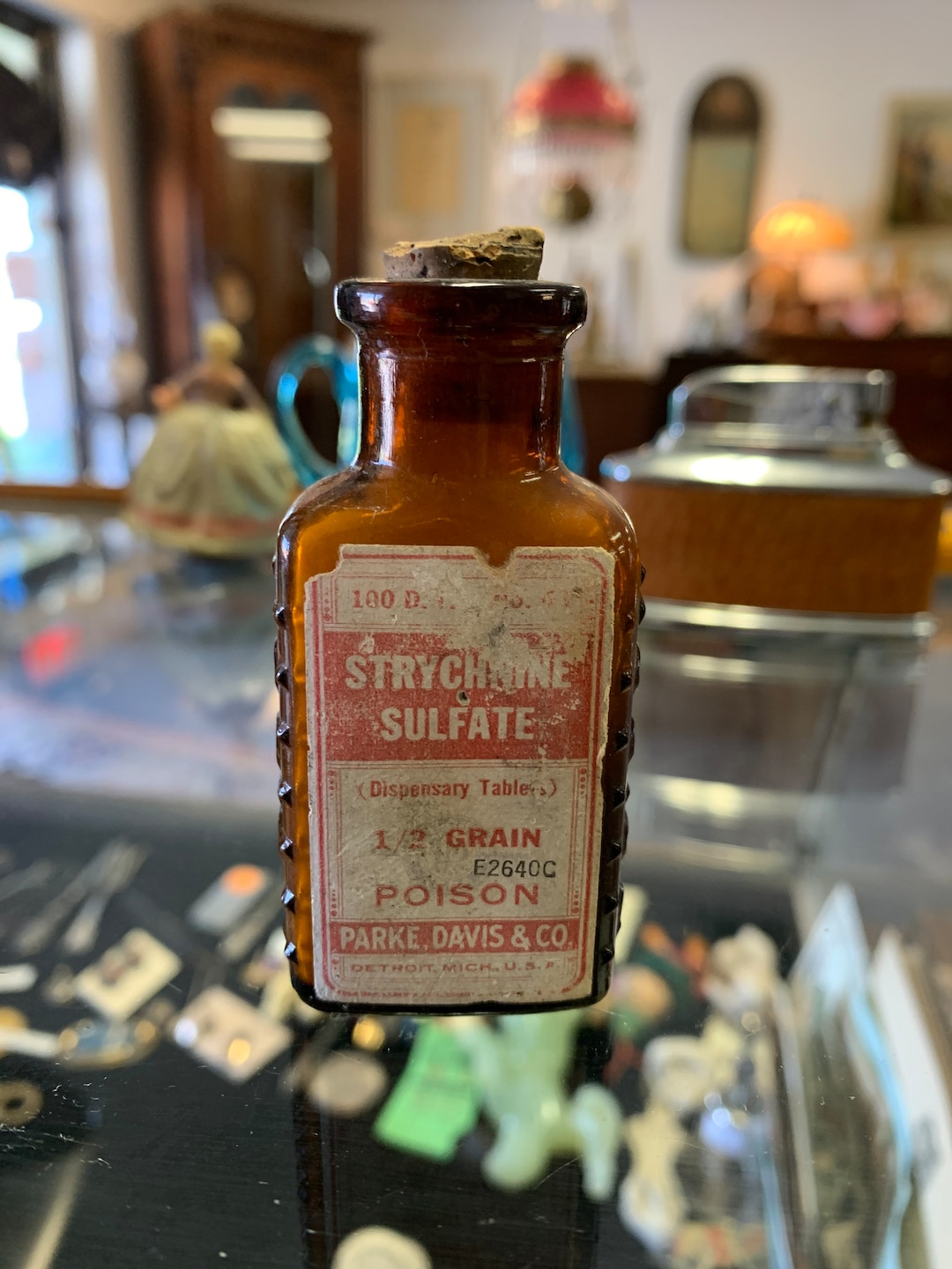 Early 1900s Parke Davis & Co. Strychnine Sulfate Posion - Etsy