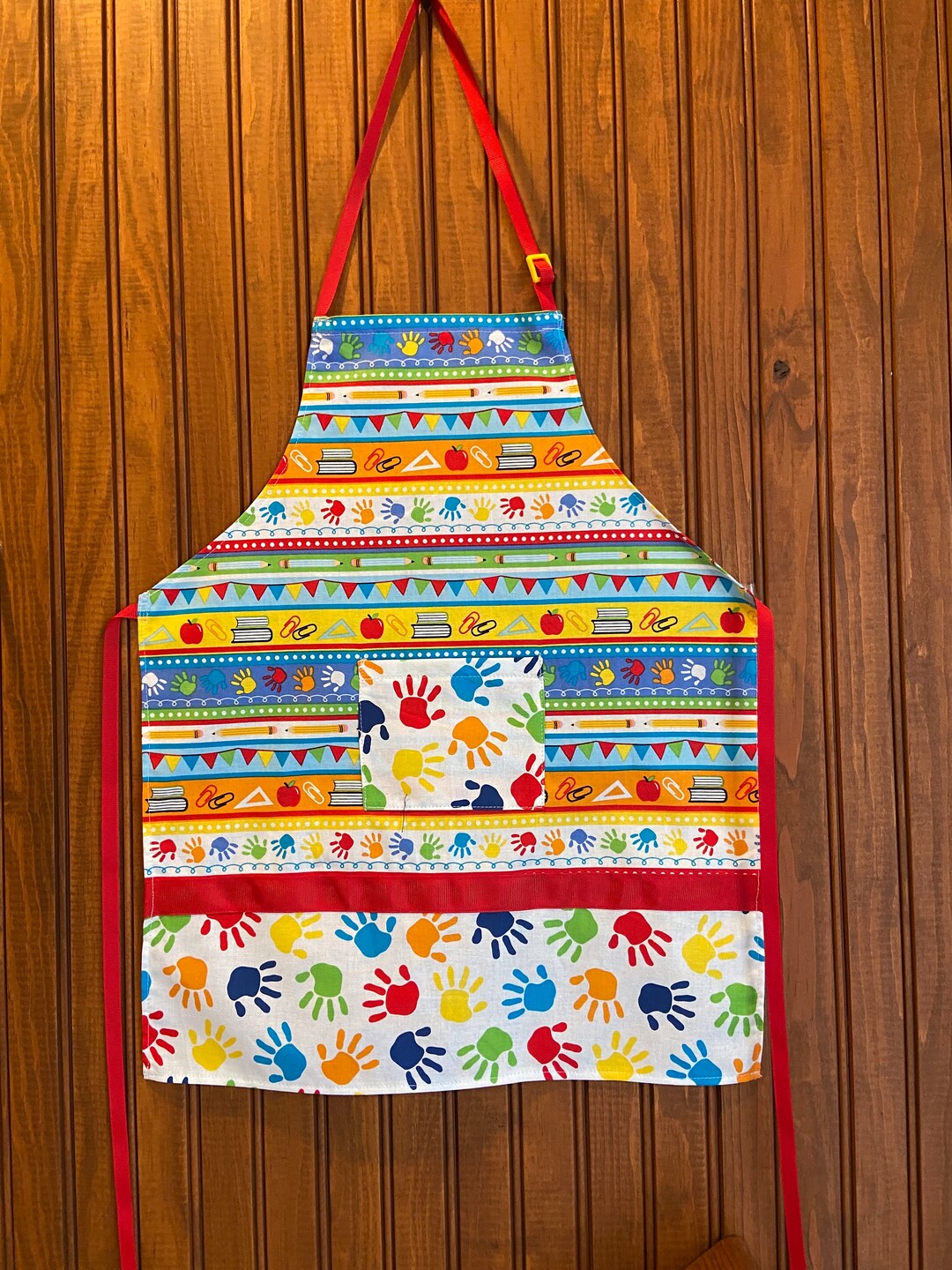 Mother and Daughter Aprons, Children Apron, Handprint Apron, Potholders ...