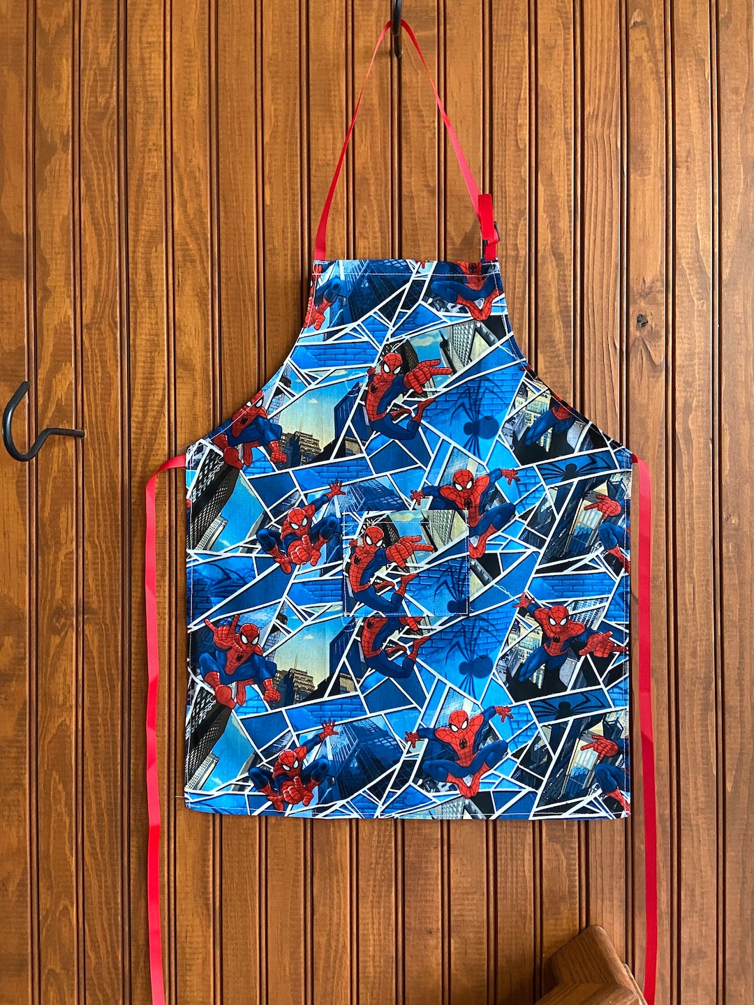 Superhero Apron, Birthday Gift, Christmas Gift, Child Apron, Play Apron ...