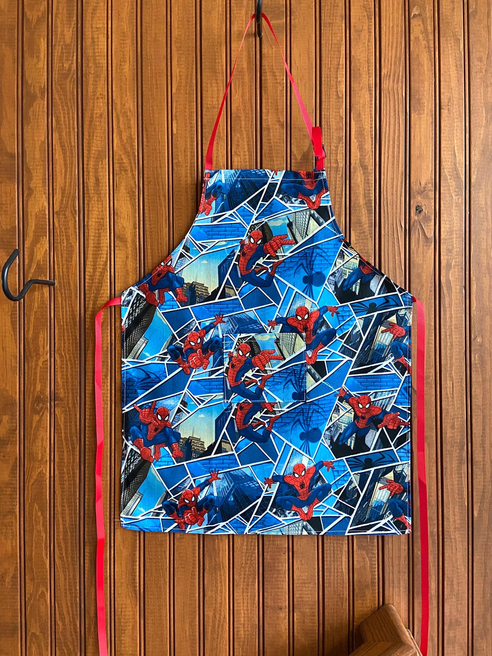 Superhero Apron, Birthday Gift, Christmas Gift, Child Apron, Play Apron ...