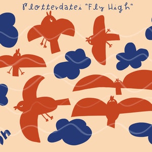 Plotterdatei Fligh High svg dxf png pdf & jpg - Etsy Österreich