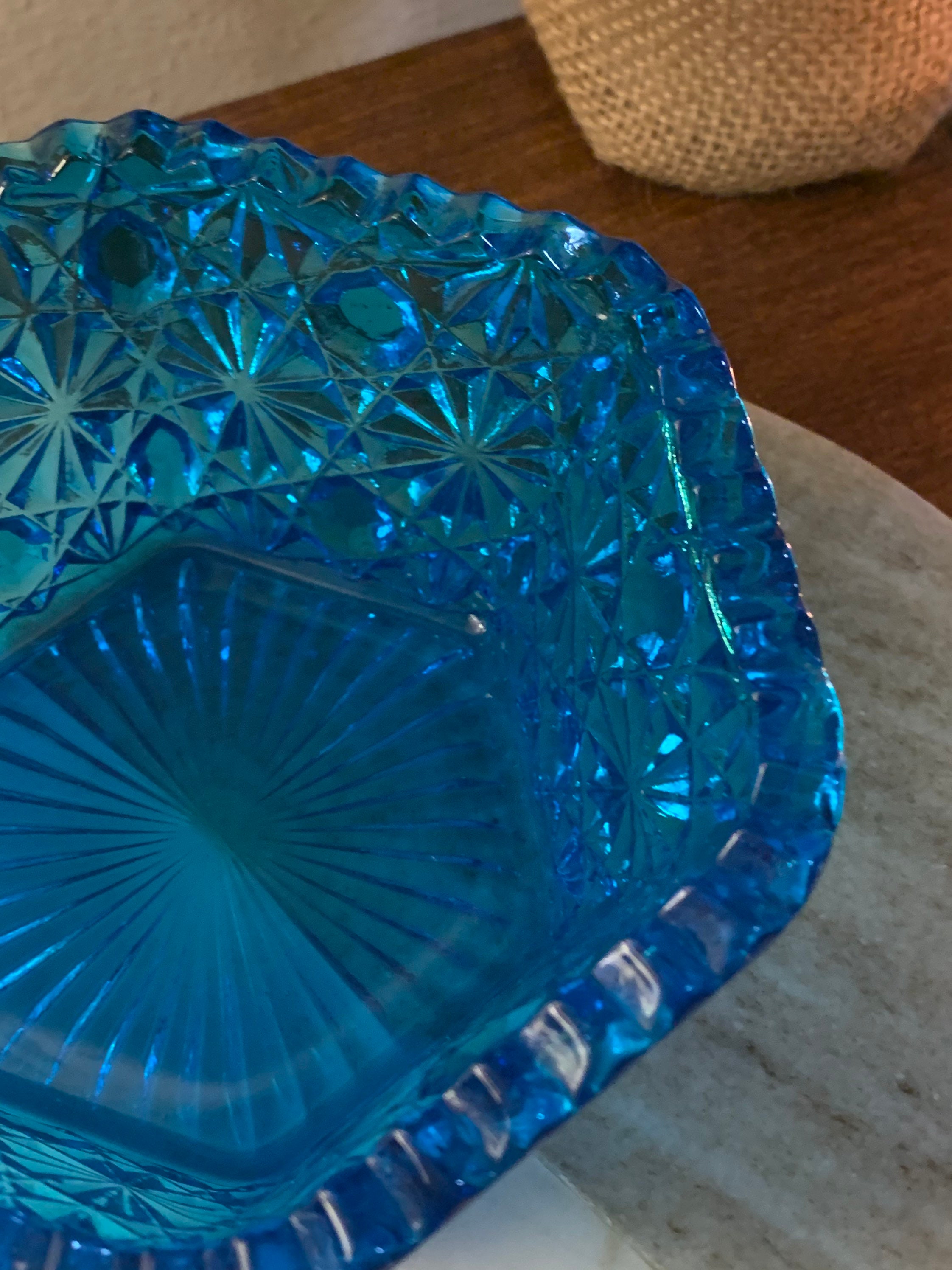 Vintage Depression Glass L.E. Smith Glass Company Hexagonal - Etsy