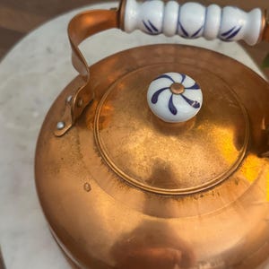 Vintage Copper Tea Kettle Benjamin & Medwin Inc Made in Taiwan, Nickel ...