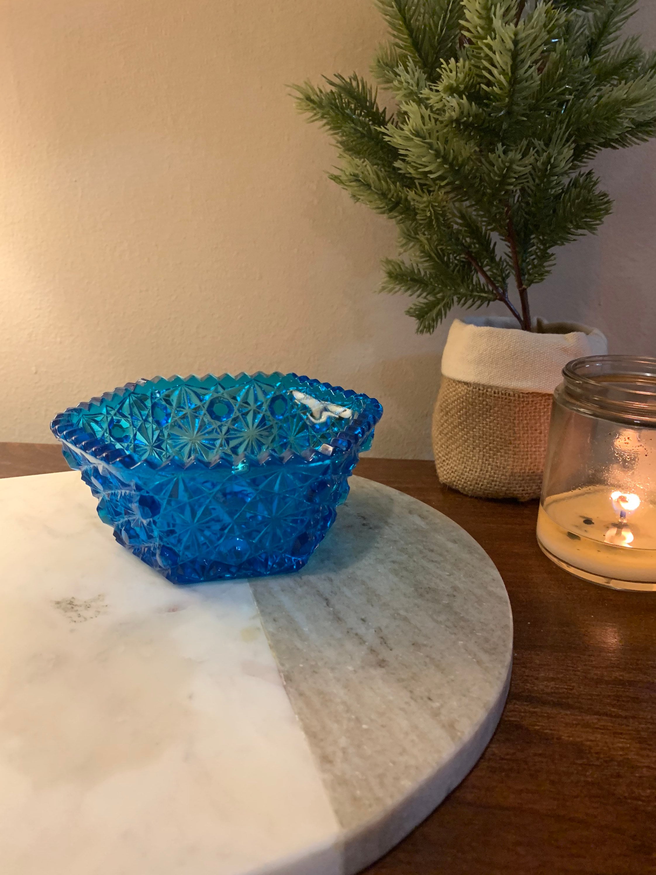 Vintage Depression Glass L.E. Smith Glass Company Hexagonal - Etsy