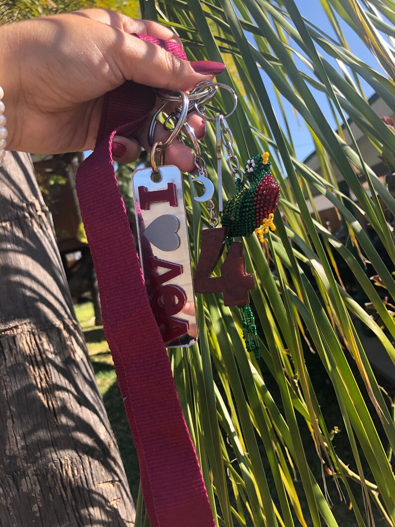 Number Keychain - Etsy