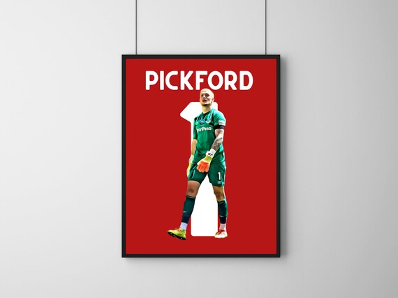 Jordan Pickford Poster Print Football Print Poster England - Etsy