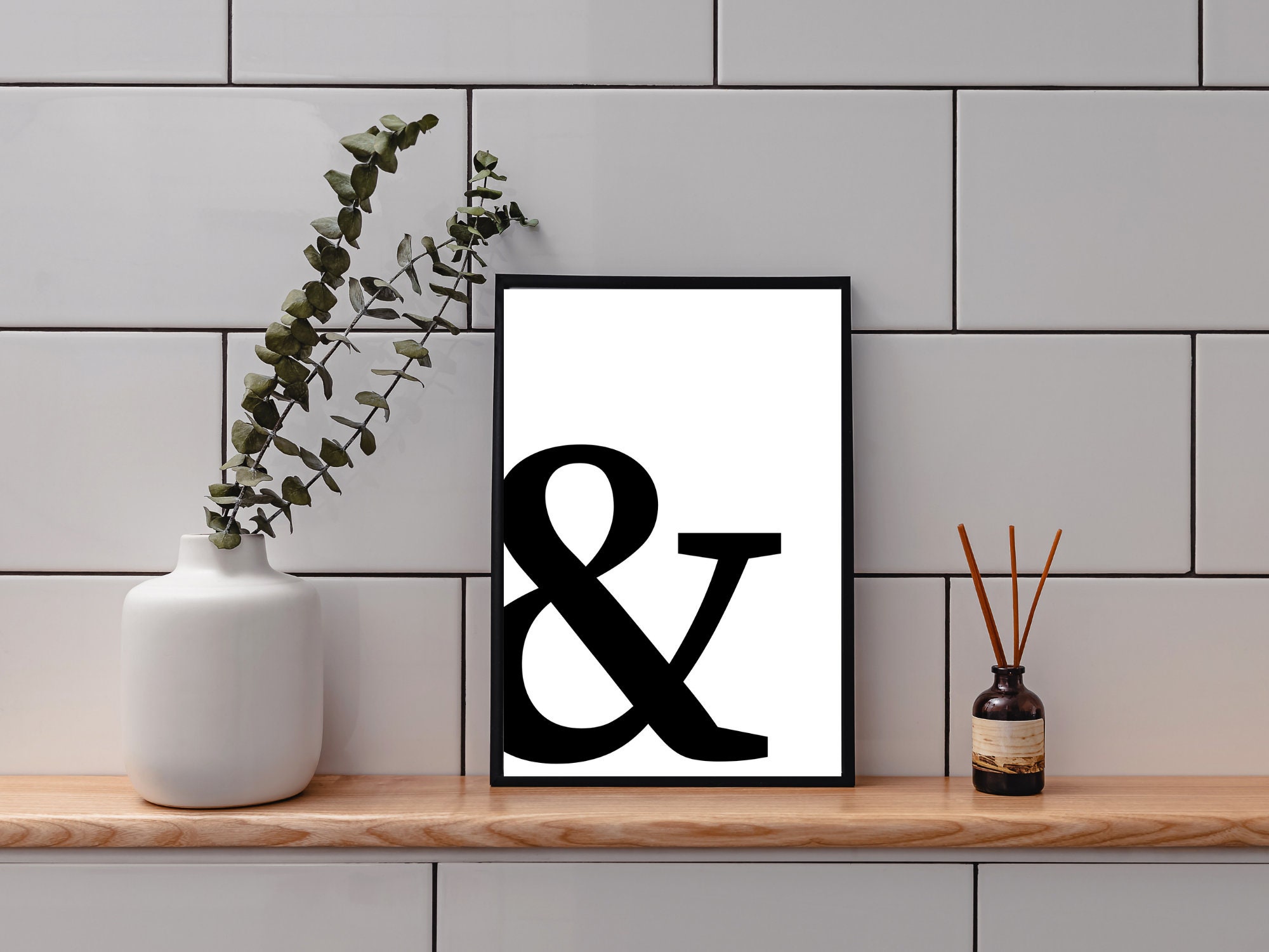 And Sign Print & Sign Print Minimal Wall Print Poster | Etsy