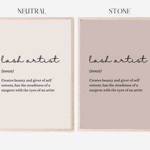 Lash Artist Definition Lash Technician Gift Salon Beauty Eyelashes Home ...