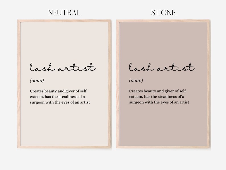 Lash Artist Definition Lash Technician Gift Salon - Etsy UK