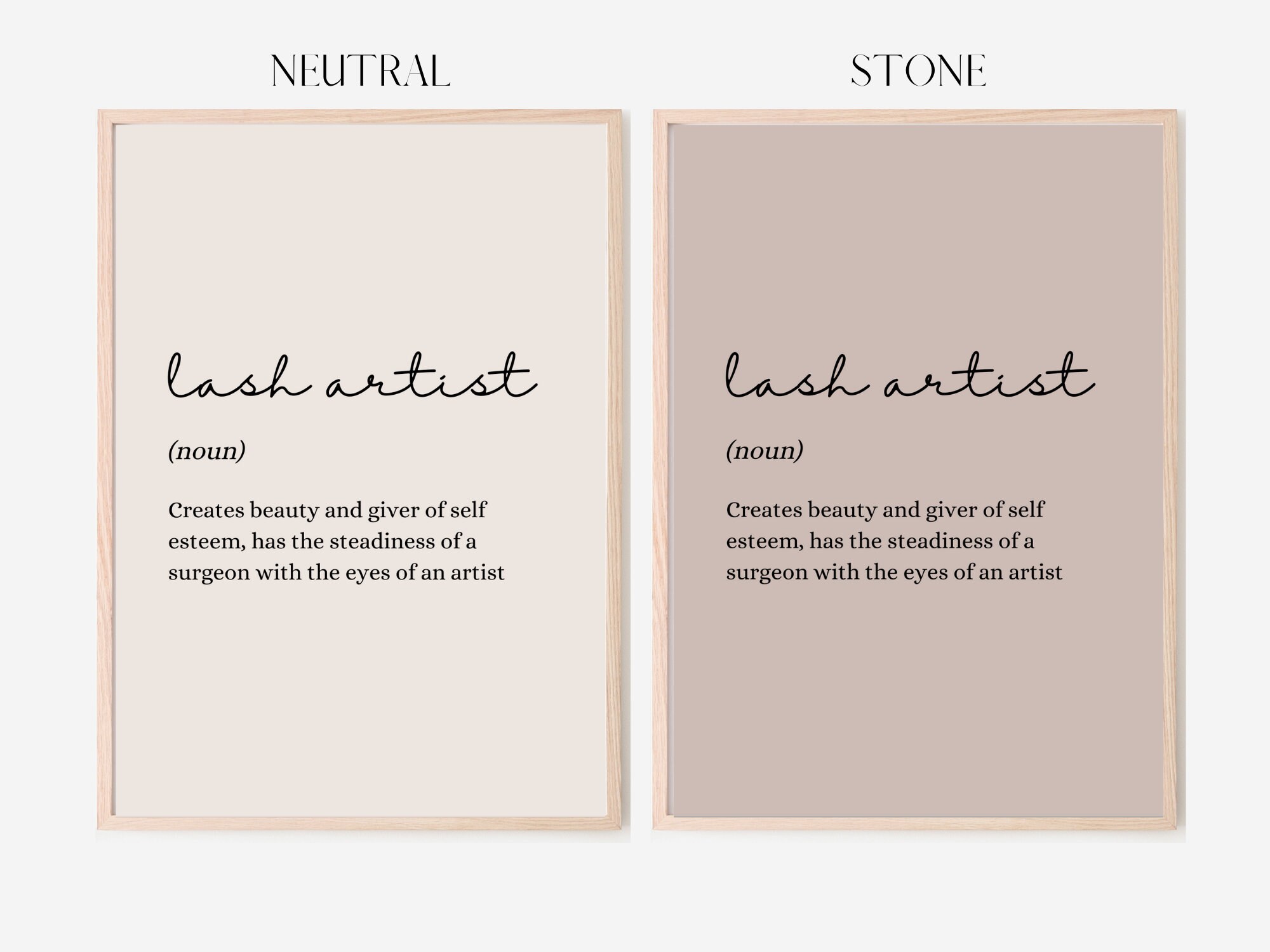 Lash Artist Definition Lash Technician Gift Salon | Etsy UK