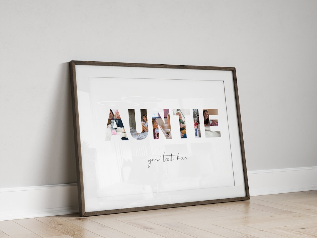 Personalised Auntie Print Personalised Gift for Auntie - Etsy