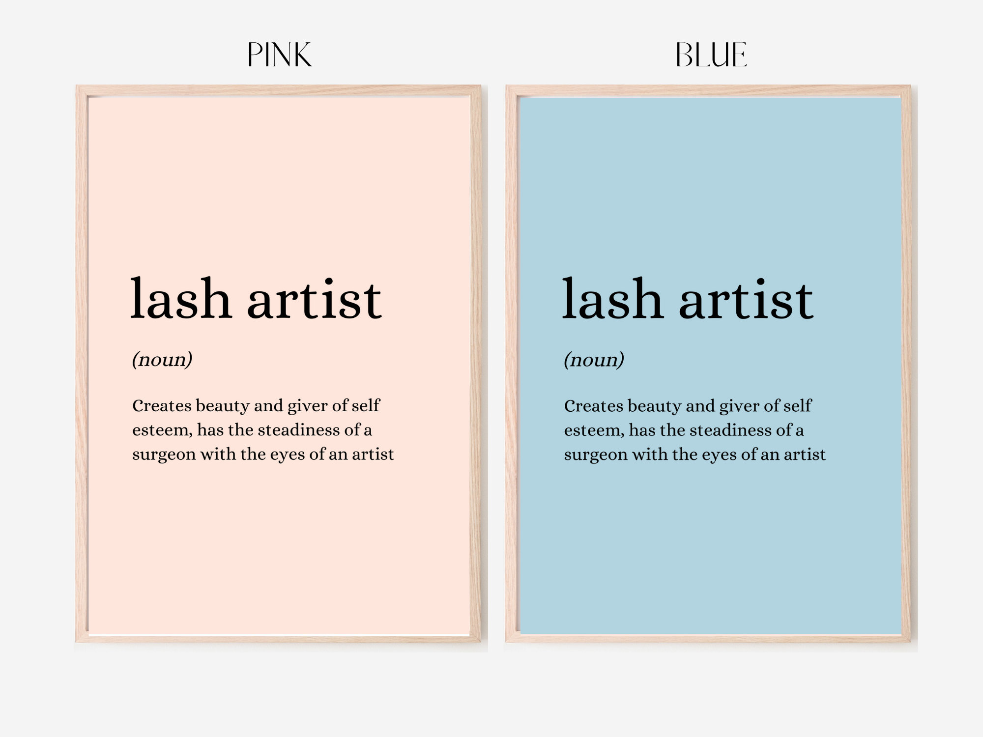 Lash Artist Definition Lash Technician Gift Salon | Etsy UK