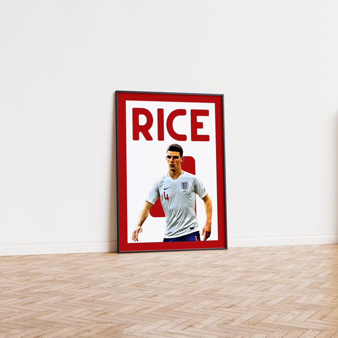 Declan Rice Poster Print England Football Team Poster Print Football ...