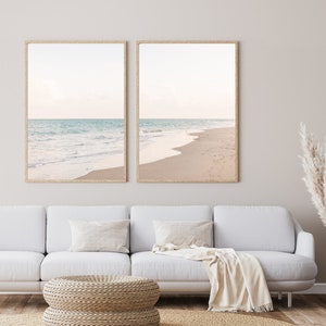 Set of 2 Beach Photo Prints A4 A3 Text Trend Home Poster Trend ...