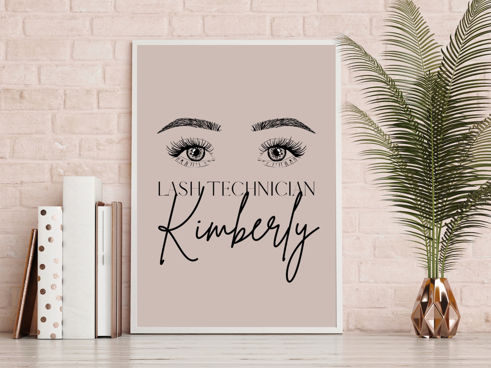 Personalised Lash Technician Print Poster Lash Tech Print | Etsy