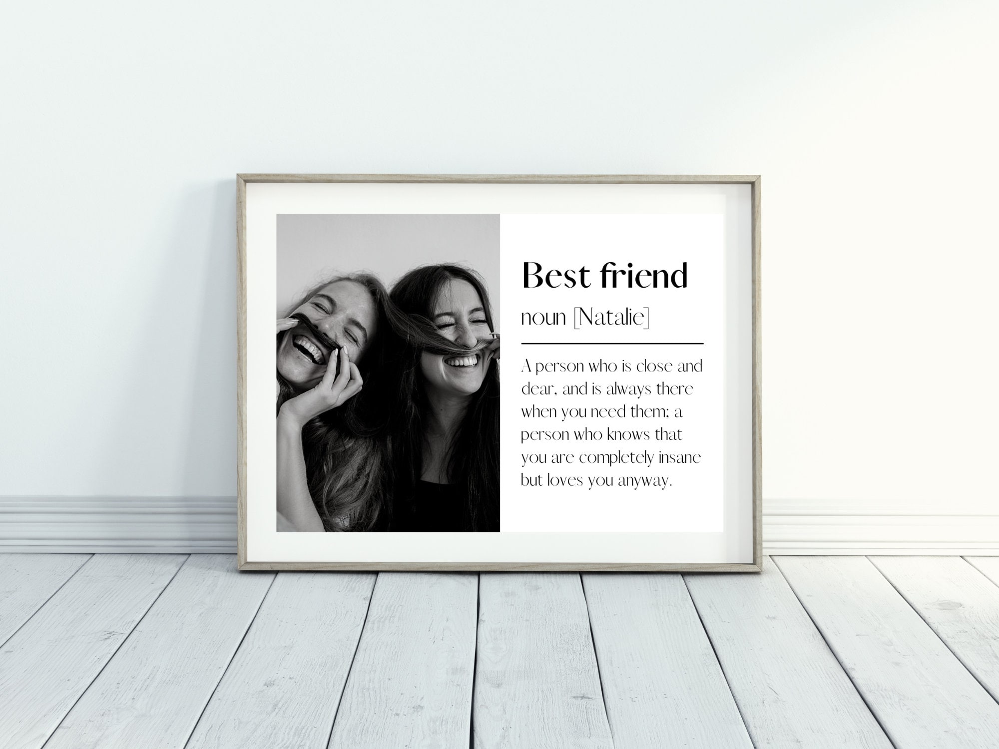 Personalised Best Friend Print Best Friend Definition Print - Etsy