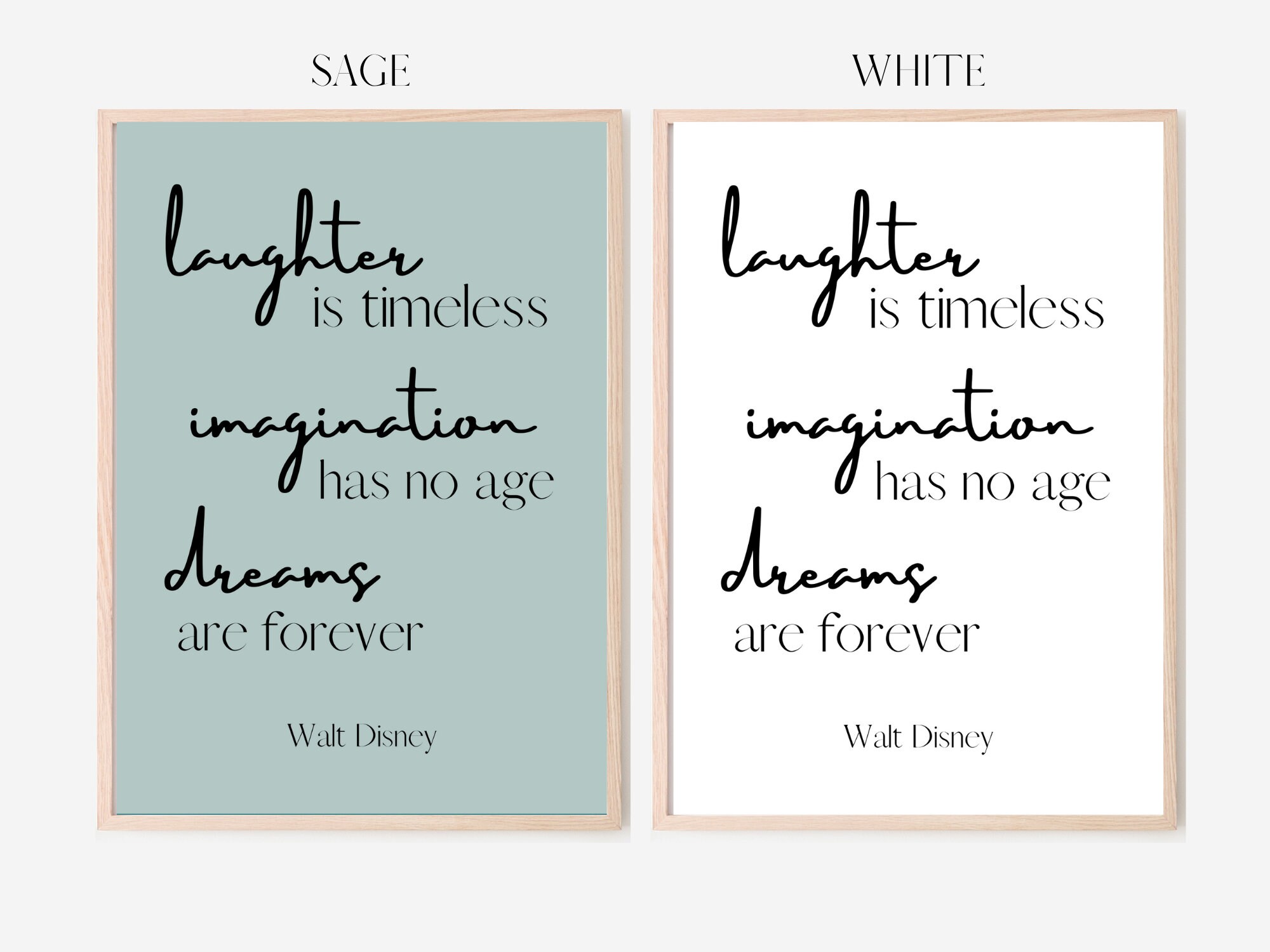 Walt Disney Text Quote Wall Print Poster Disney Print Disney | Etsy