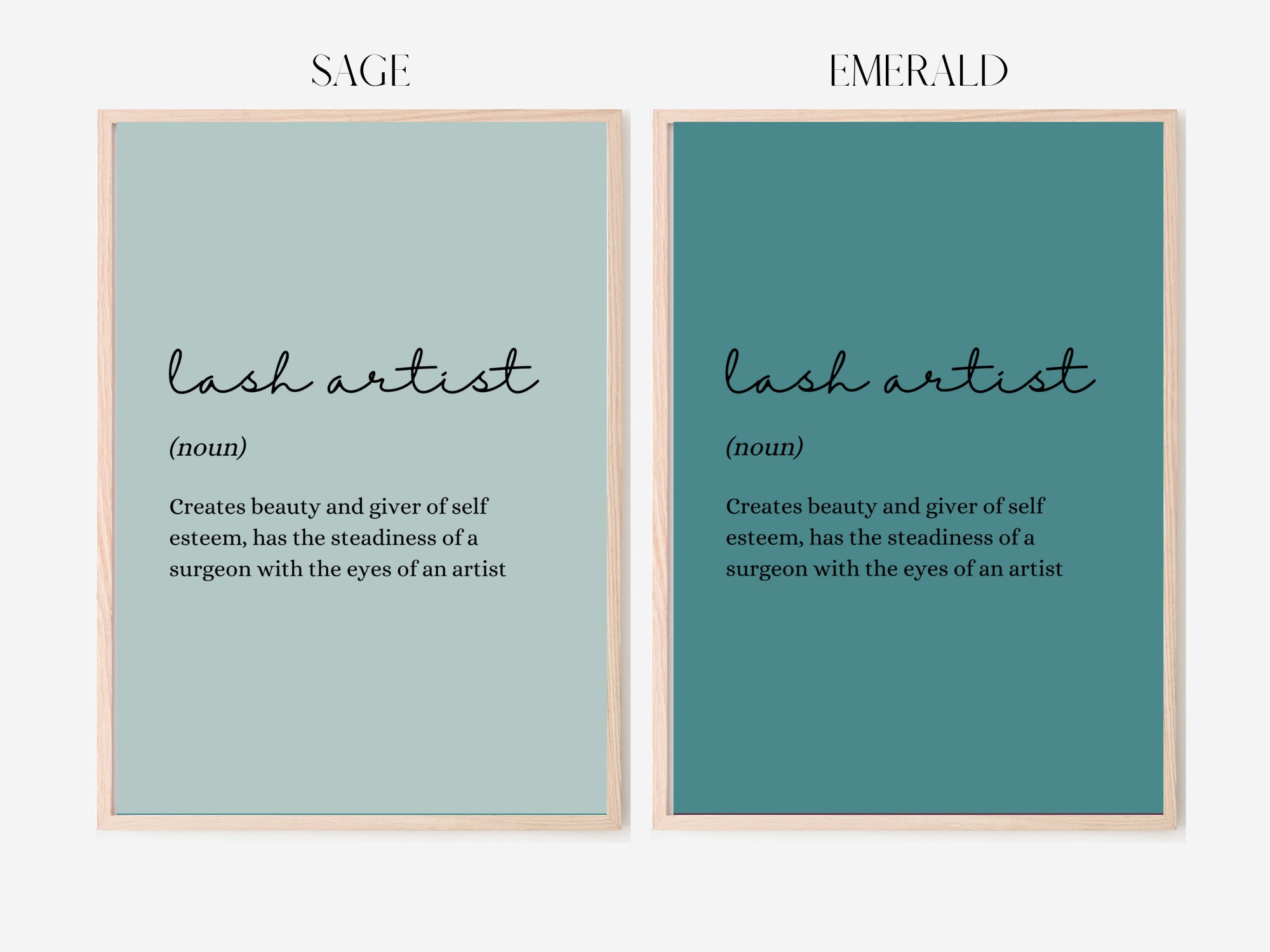 Lash Artist Definition Lash Technician Gift Salon | Etsy UK