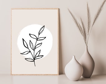 Abstract Leaf Art | Etsy