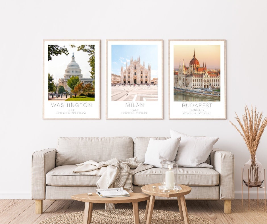 Custom City Prints Set of 3 Pick Any 3 Cities City Prints - Etsy UK