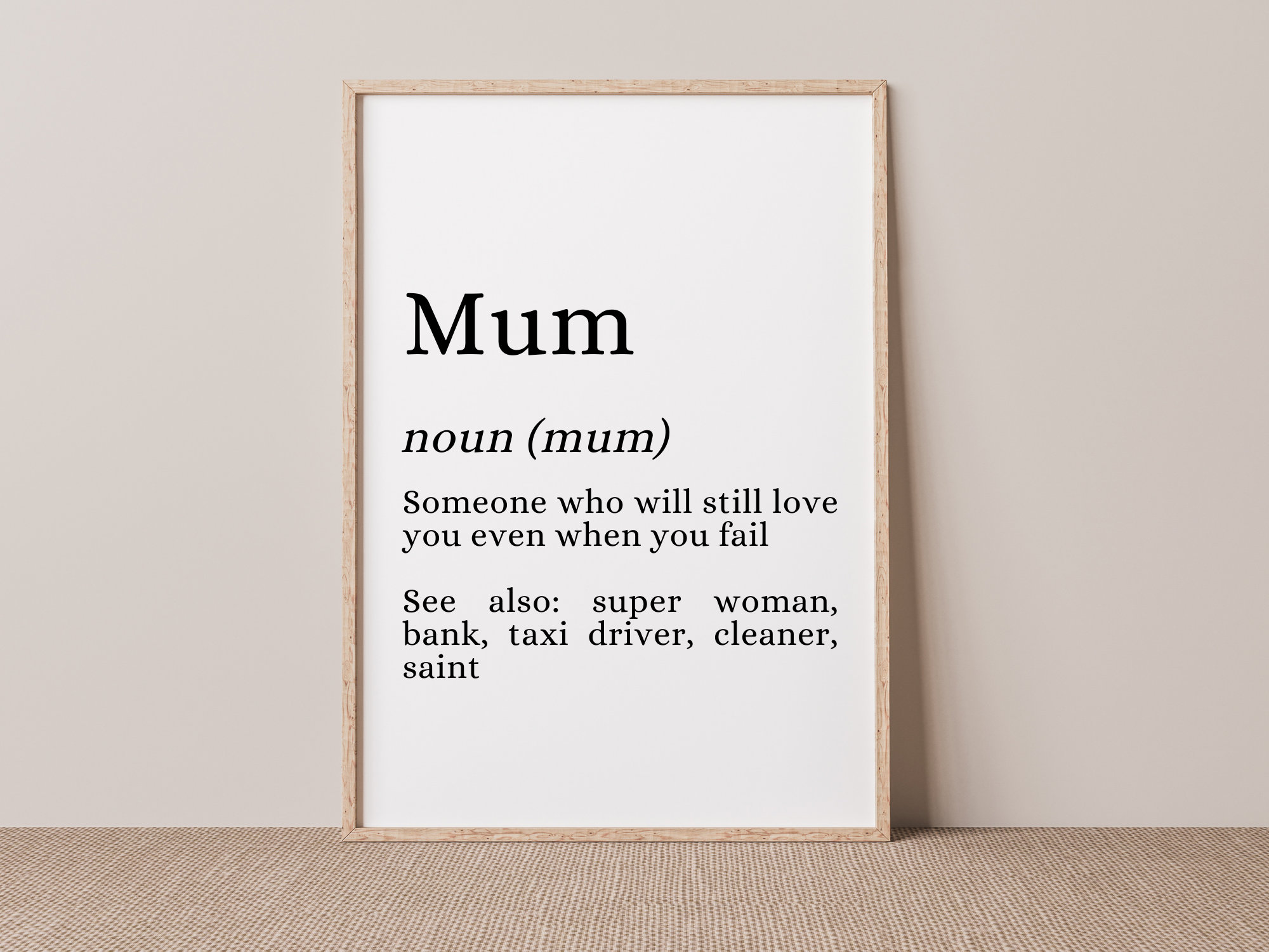 Personalised Mum Dictionary Print Personalised Gift for Mum - Etsy Canada