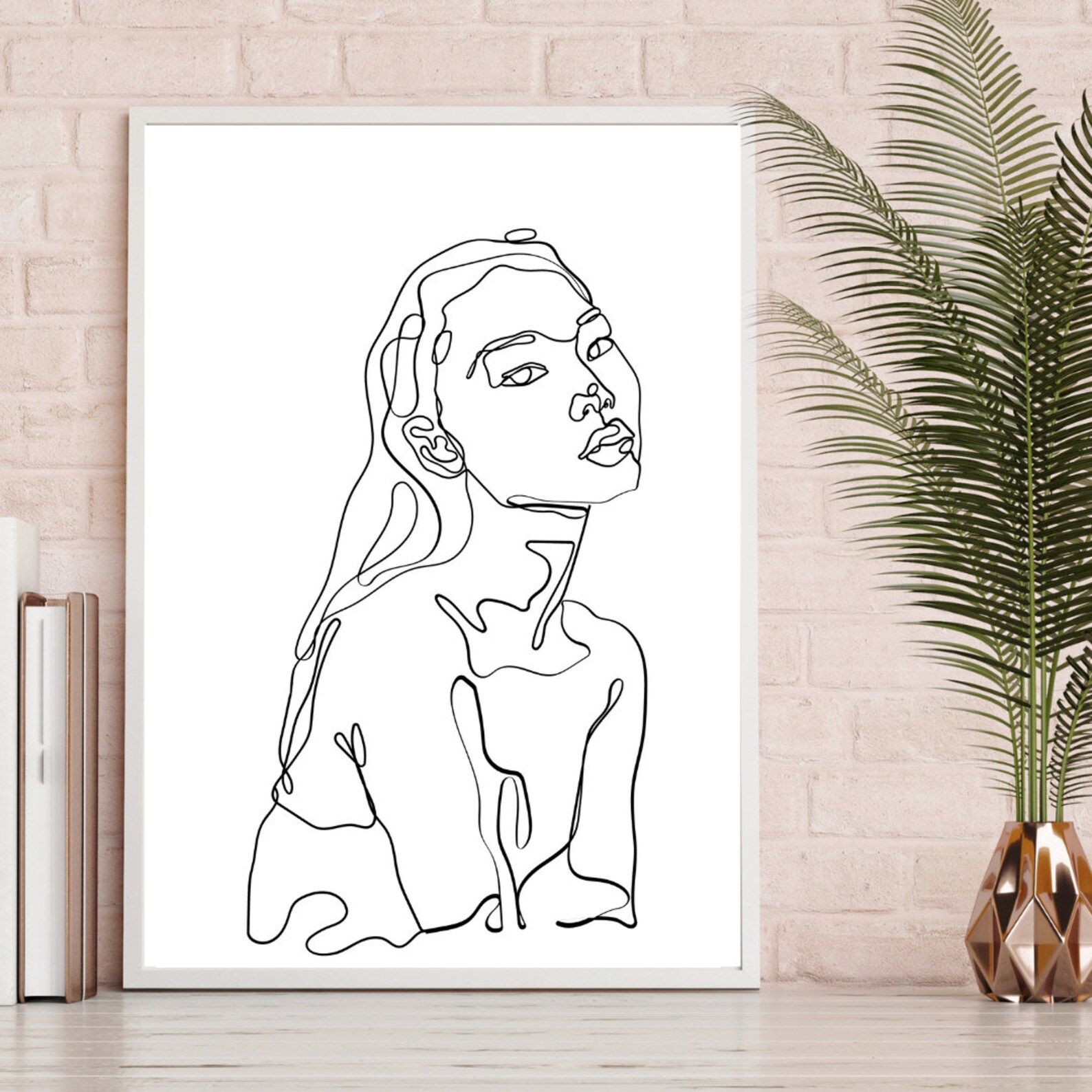 Abstract Drawing Outline Wall Print A4 A3 Text Trend | Etsy