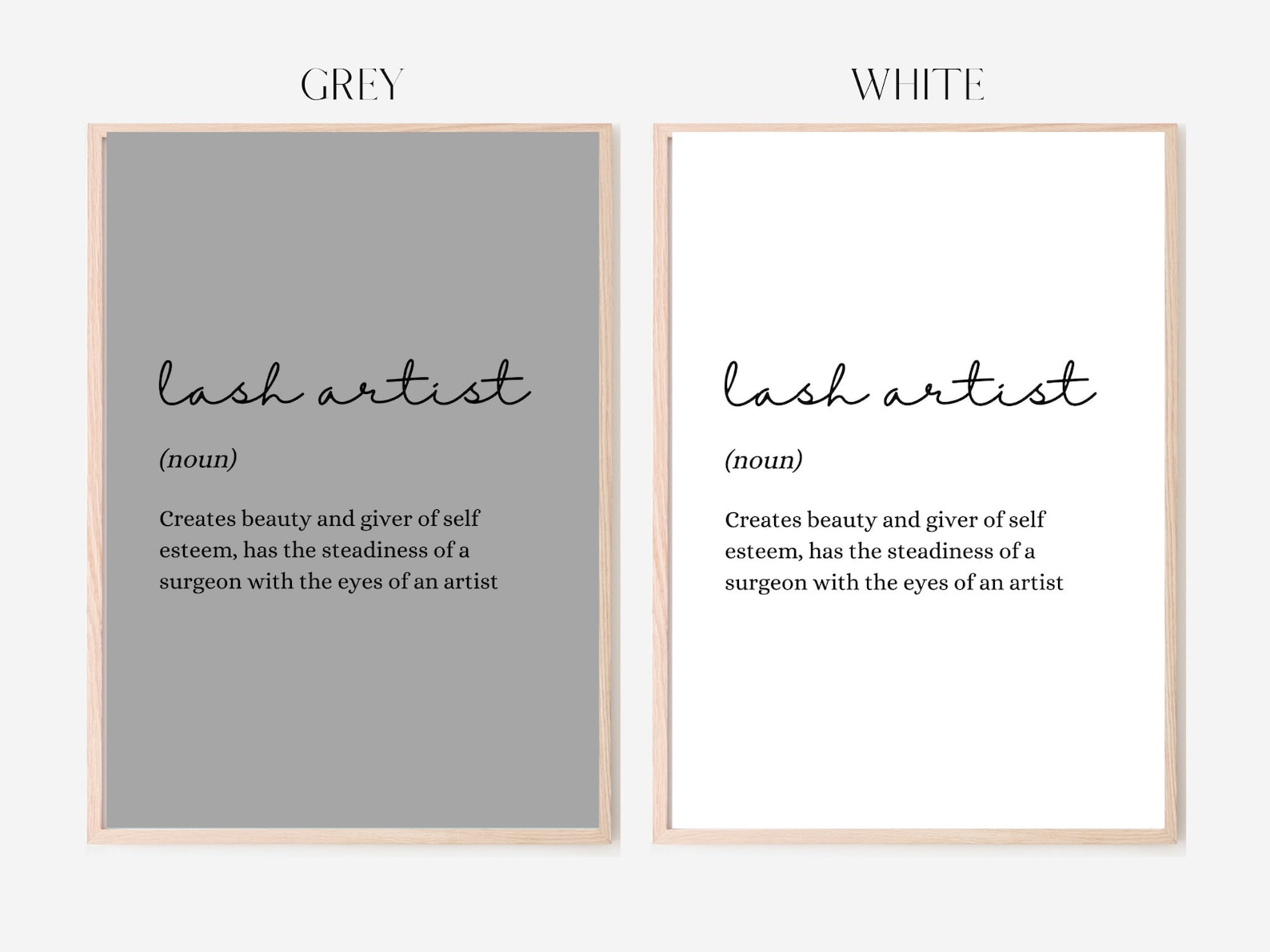 Lash Artist Definition Lash Technician Gift Salon | Etsy UK