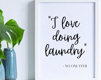 Laundry Quote Print | Etsy