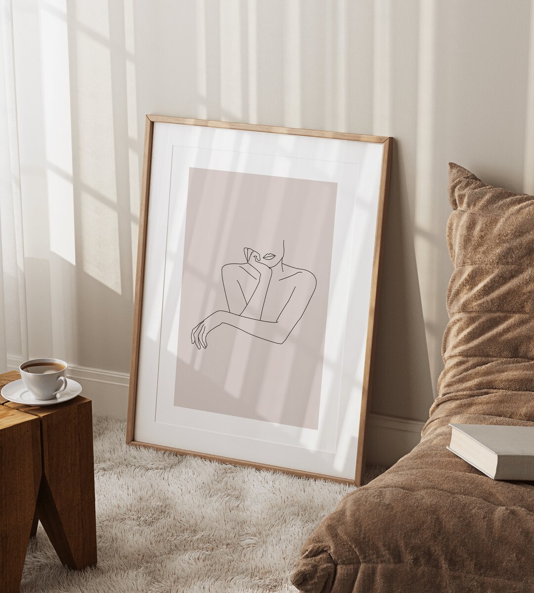Abstract Print Body Drawing Outline Wall Print Wall Art Body Outline ...