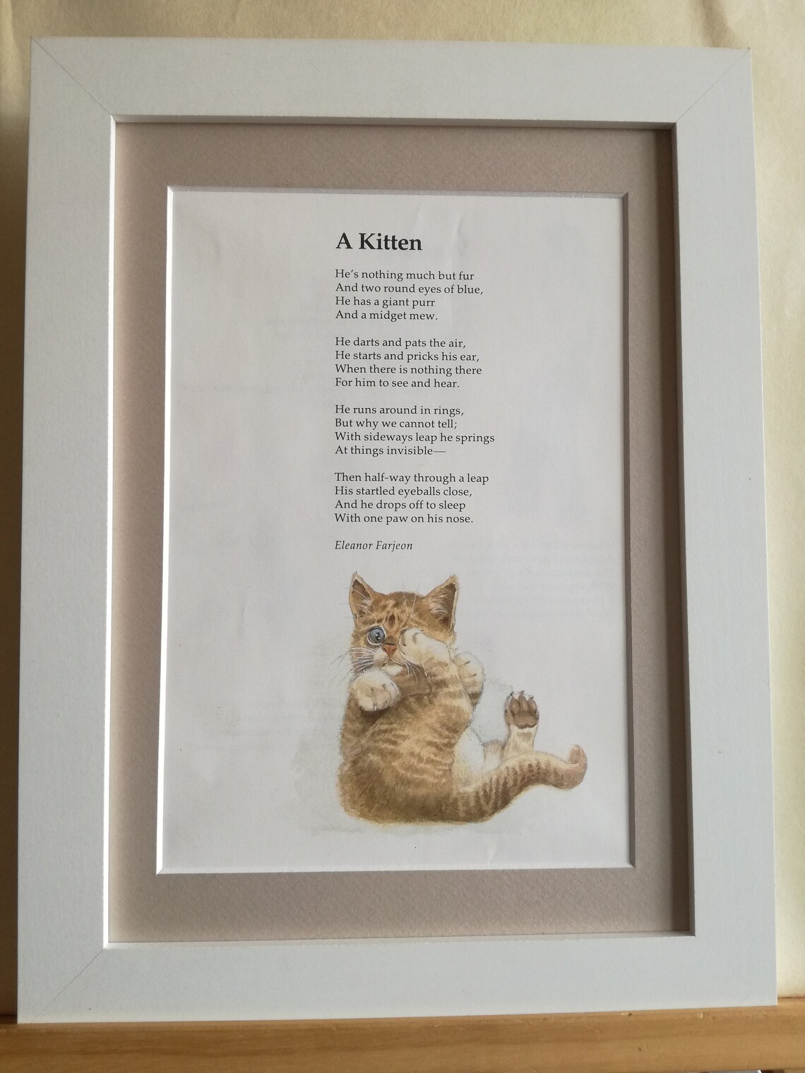 A Kitten by Eleanor Farjeon, a children's poem about how cute a kitten ...