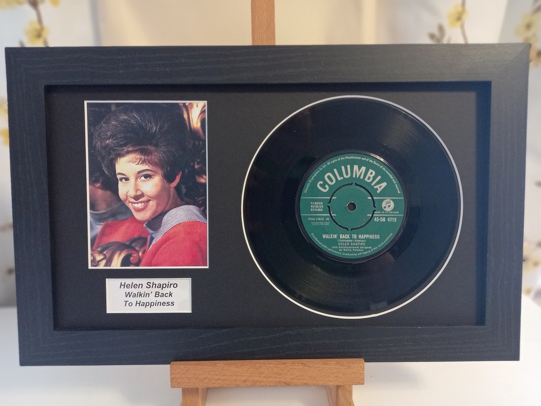 Helen Shapiro Singing Walking Back to Happiness 7" Mounted Record ...