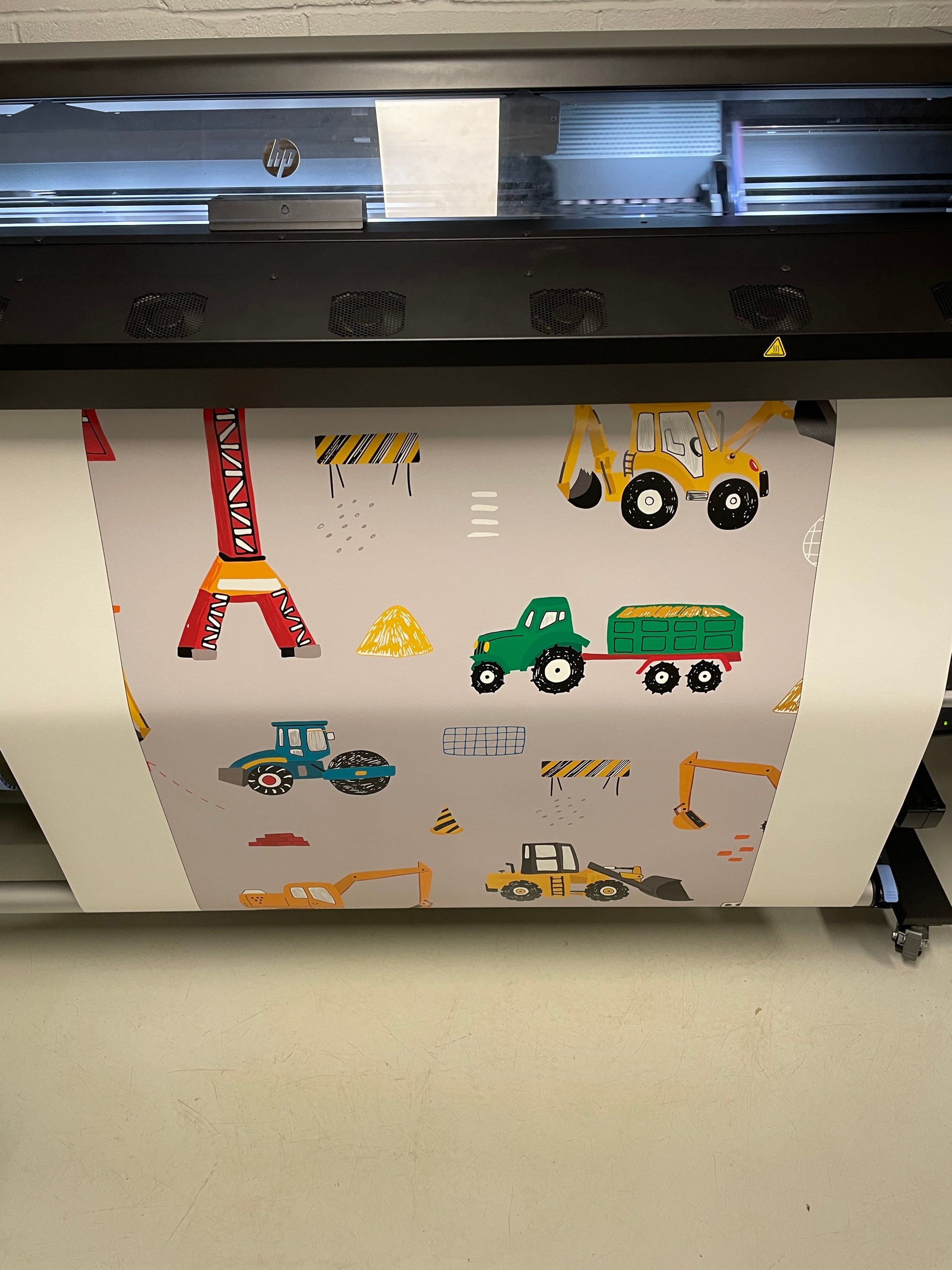 Construction Wallpaper Digger Wallpaper Pre Paste Wallpaper - Etsy