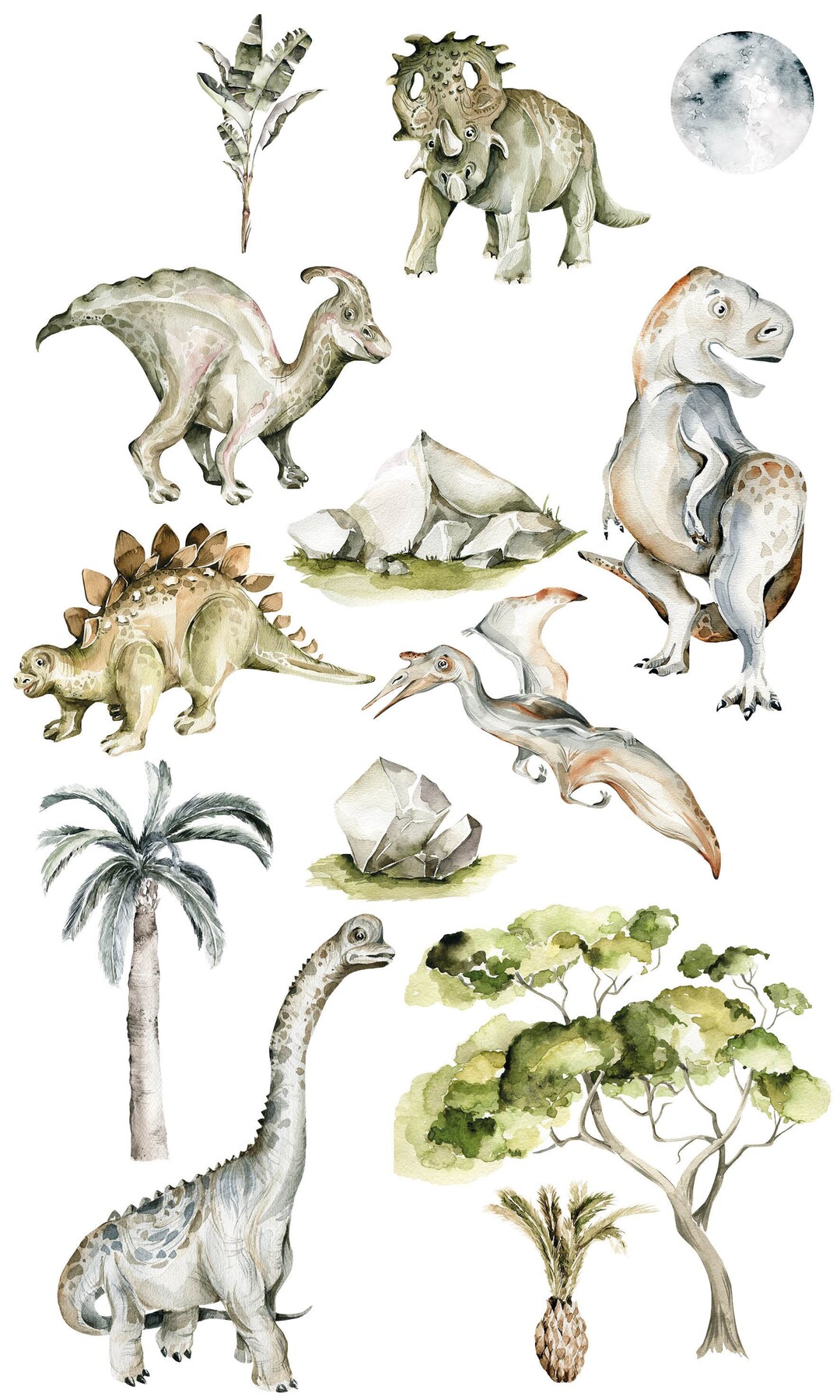Walk With Dinosaurs Wall Stickers, Bedroom Wall Sticker, Nursery Wall ...