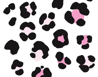 Rainbow Leopard Spots Wall Stickers, Leopard Print Wall Stickers ...