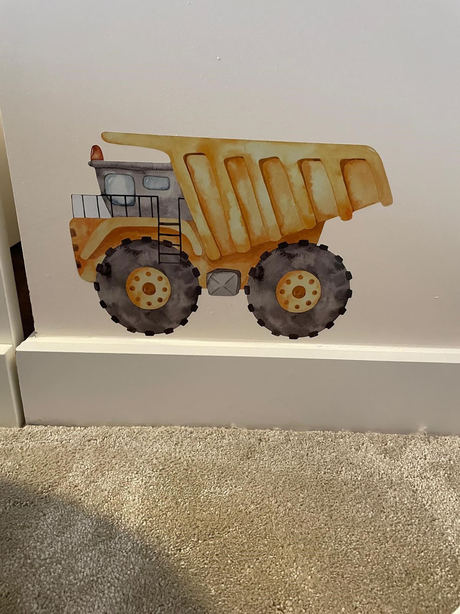 Ultimate Watercolour Digger Sticker Collection, Bedroom Wall Sticker ...