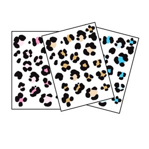 Leopard Print Wall Stickers, Leopard Spots Wall Stickers, Animal Print ...