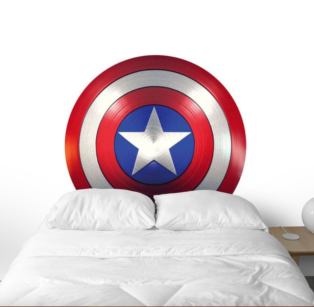 Captain America Shield Wall Sticker, Easy Kids Room Makeover, Shield ...