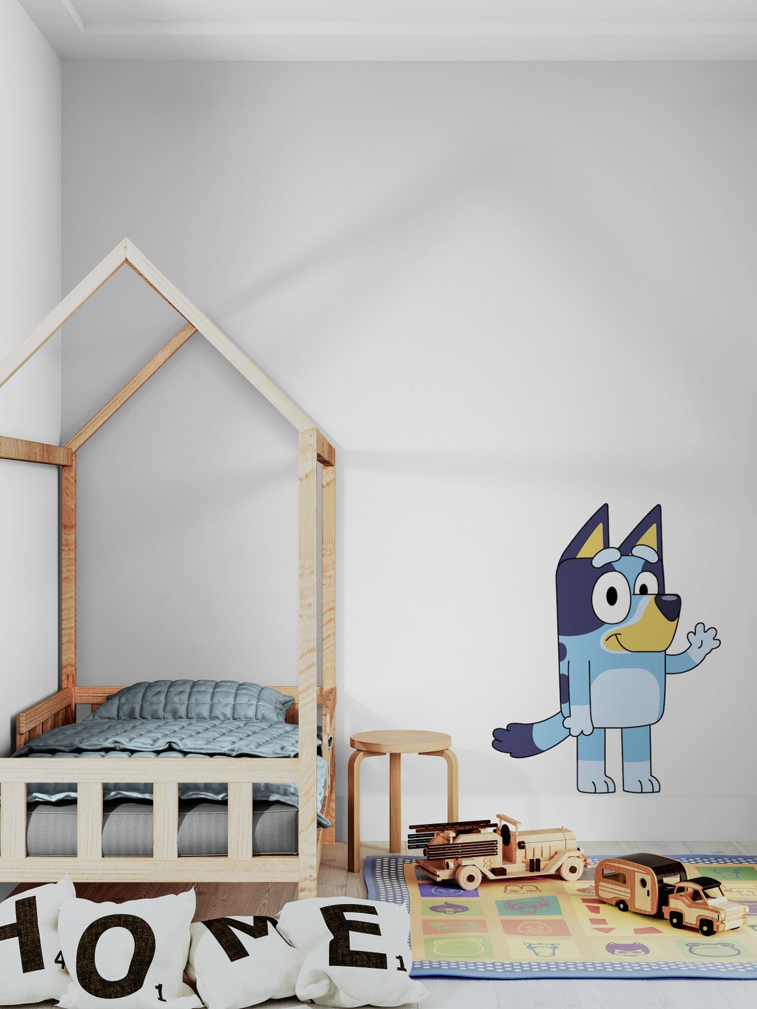 Bluey Wall Sticker, Bluey Bedroom Wall Sticker, Nursery Wall Sticker ...