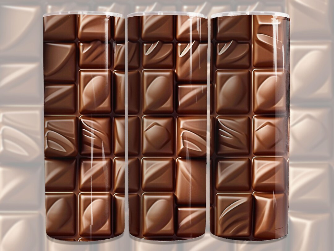 3D Chocolat Tumbler Wrap Png Seamless Straight Tumbler - Etsy