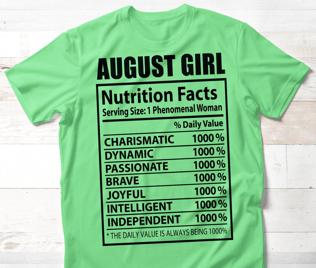 August Girl SVG, August Svg, August Birthday Svg, Leo Svg, Nutrition ...
